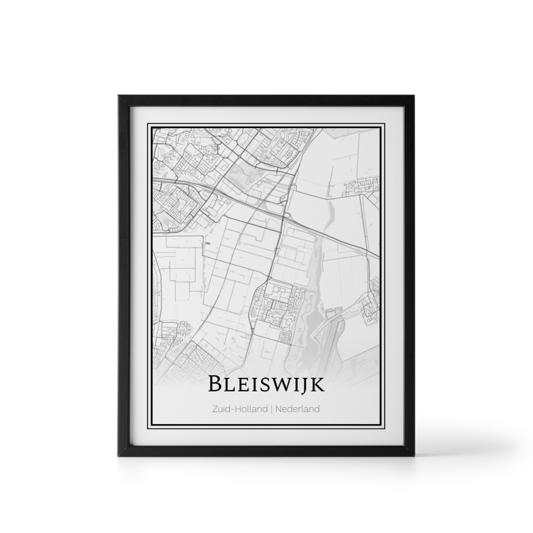 Plattegrond Bleiswijk poster - Where It Happened