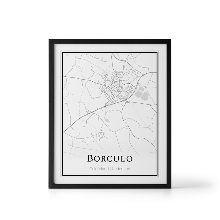 Plattegrond Borculo poster - Where It Happened