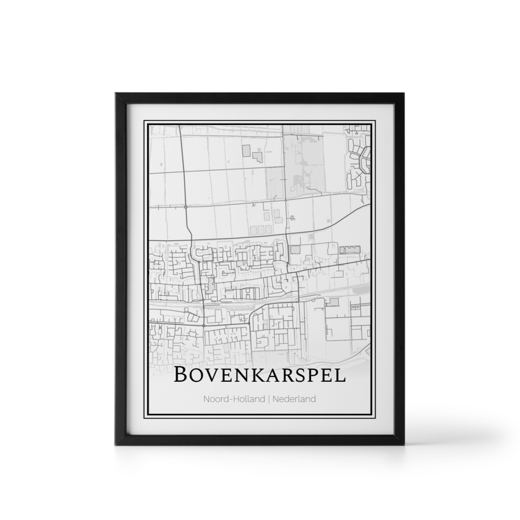 Plattegrond Bovenkarspel poster - Where It Happened