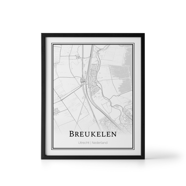 Plattegrond Breukelen poster - Where It Happened