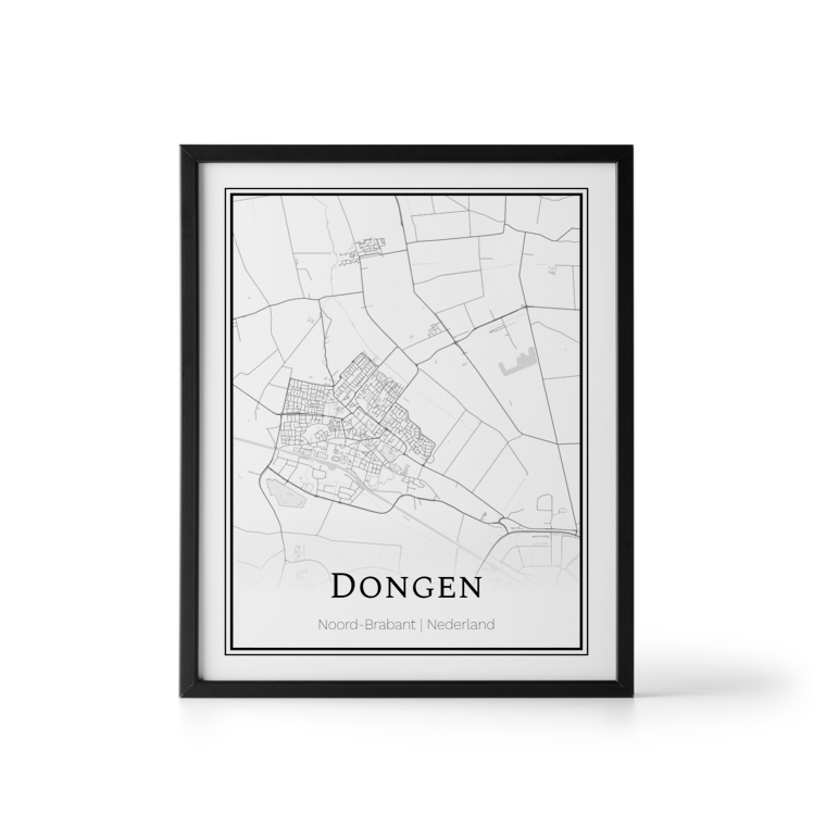 Plattegrond Dongen poster - Where It Happened
