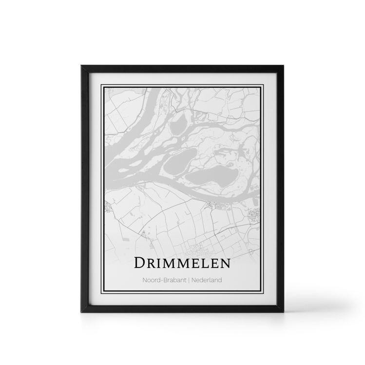 Plattegrond Drimmelen poster - Where It Happened