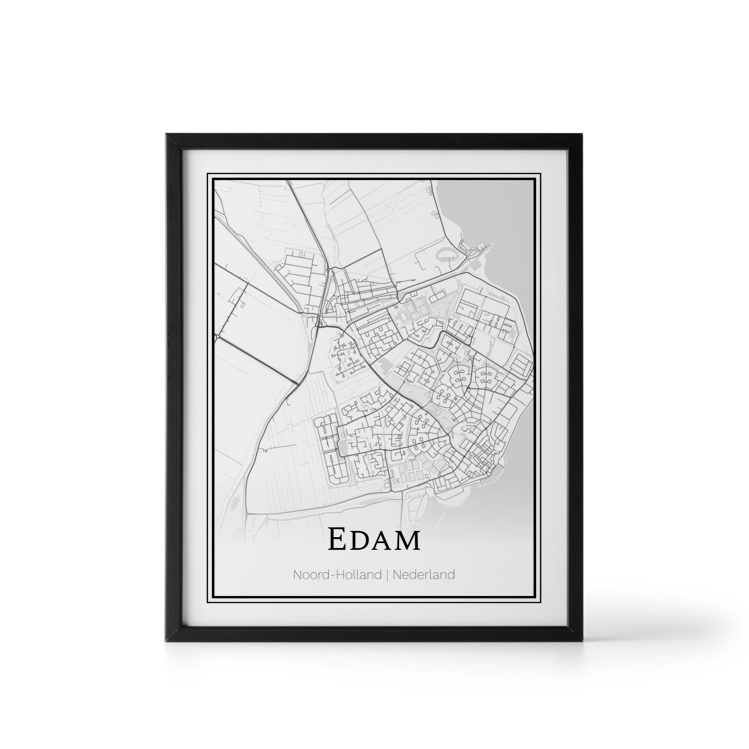 Plattegrond Edam poster - Where It Happened