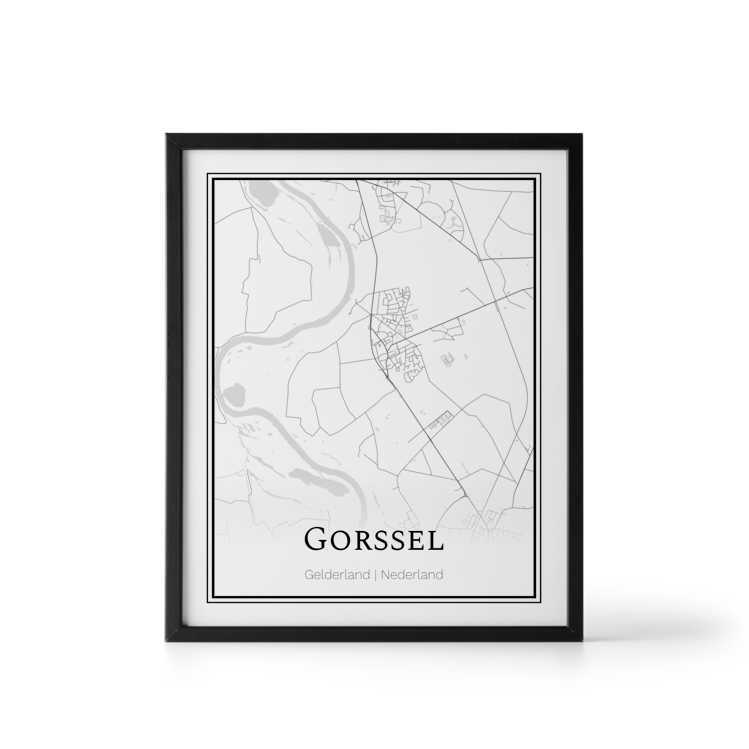 Plattegrond Gorssel poster - Where It Happened