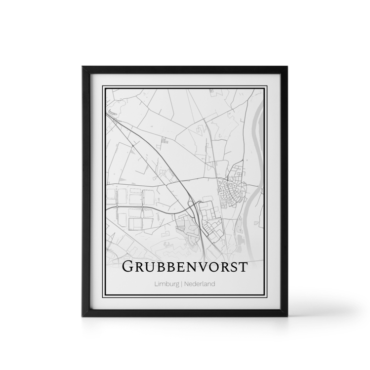 Plattegrond Grubbenvorst poster - Where It Happened