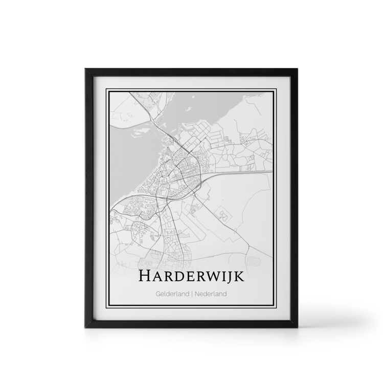 Plattegrond Harderwijk poster - Where It Happened