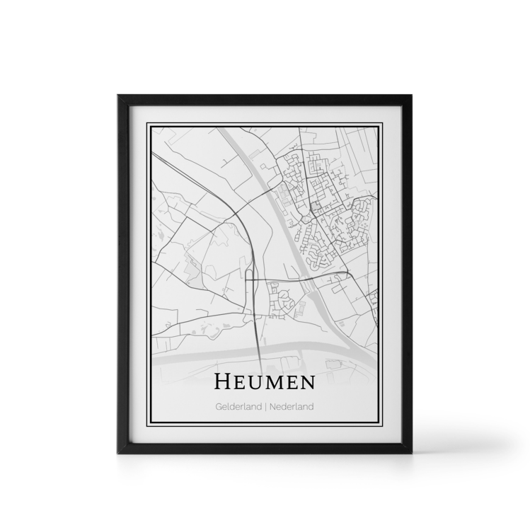 Plattegrond Heumen poster - Where It Happened
