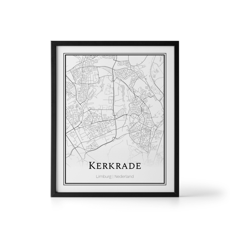 Plattegrond Kerkrade poster - Where It Happened
