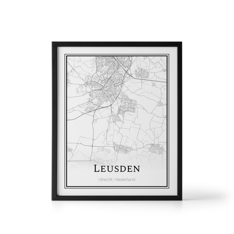 Plattegrond Leusden poster - Where It Happened
