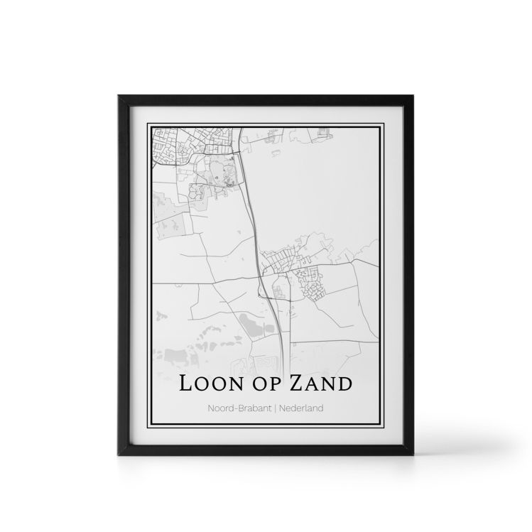 Plattegrond Loon op Zand poster - Where It Happened