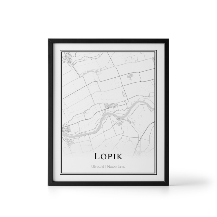 Plattegrond Lopik poster - Where It Happened