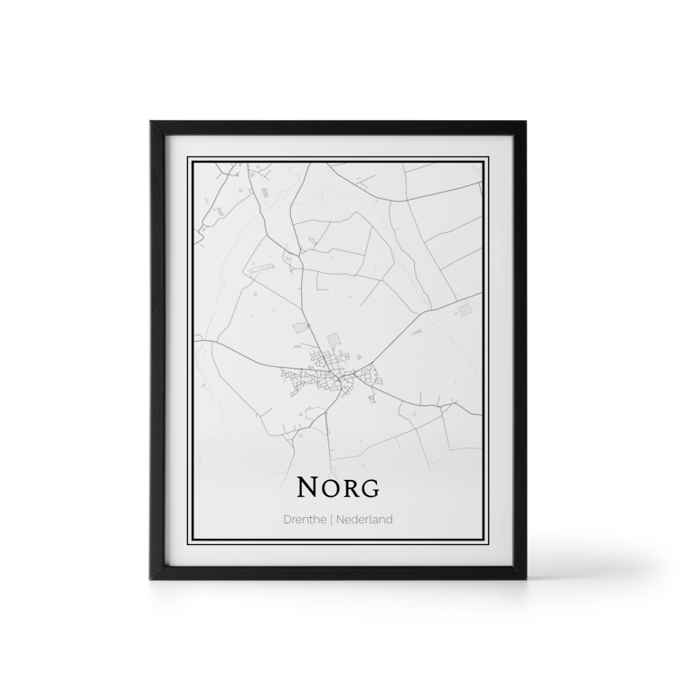 Plattegrond Norg poster - Where It Happened