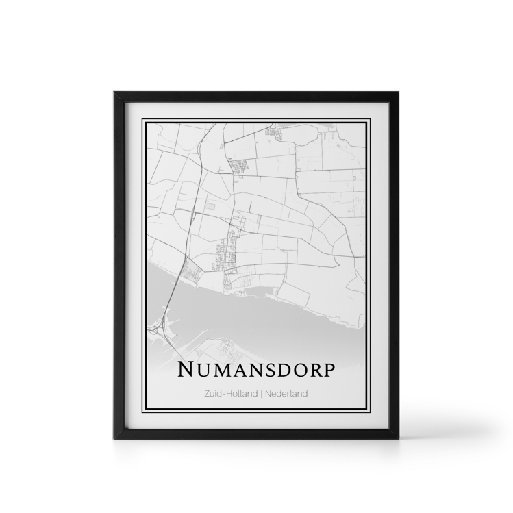 Plattegrond Numansdorp poster - Where It Happened