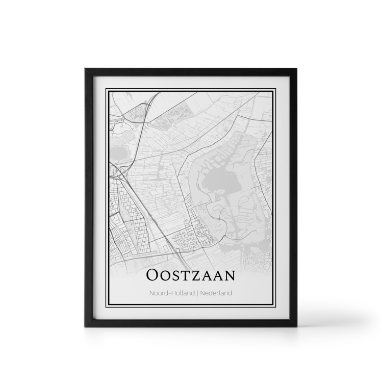 Plattegrond Oostzaan poster - Where It Happened