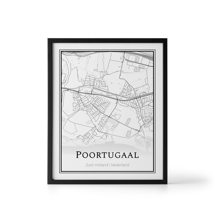 Plattegrond Poortugaal poster - Where It Happened