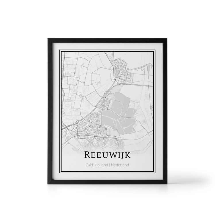 Plattegrond Reeuwijk poster - Where It Happened