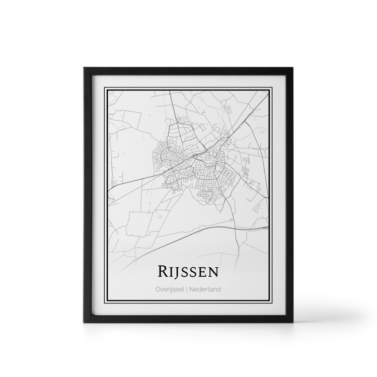 Plattegrond Rijssen poster - Where It Happened