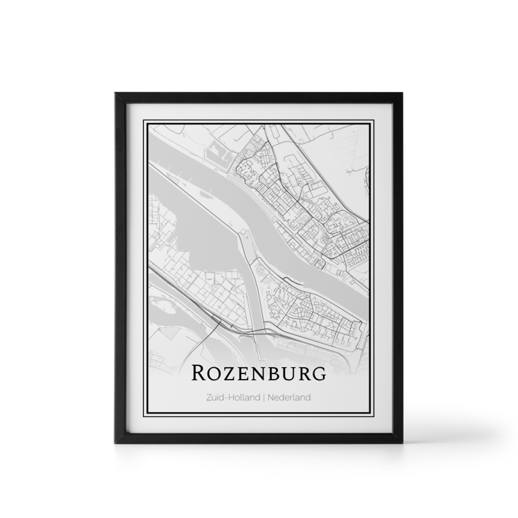 Plattegrond Rozenburg poster - Where It Happened