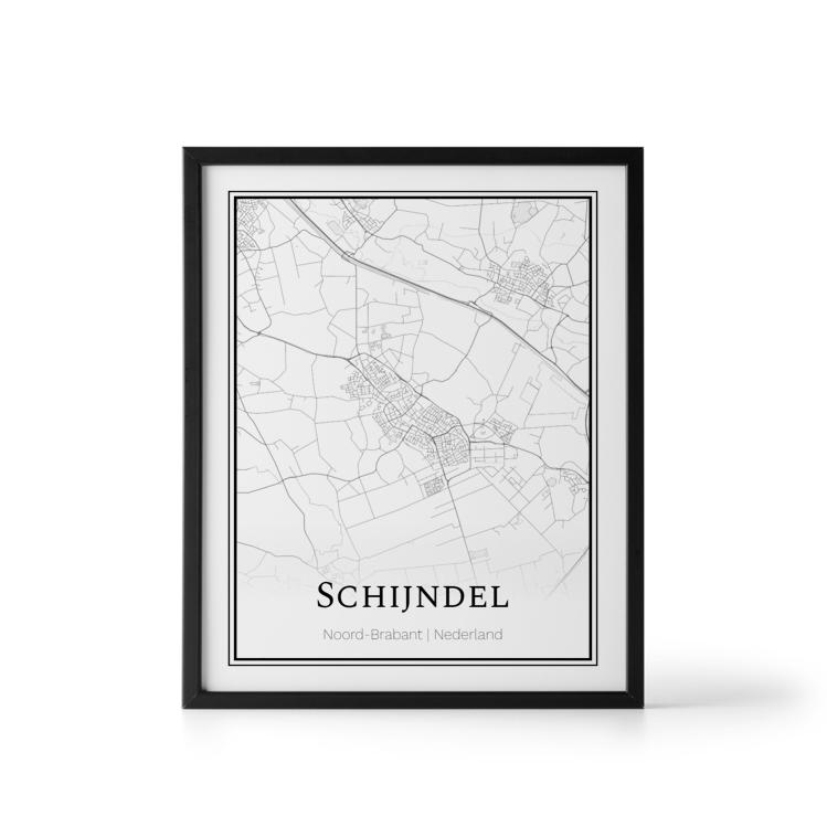 Plattegrond Schijndel poster - Where It Happened