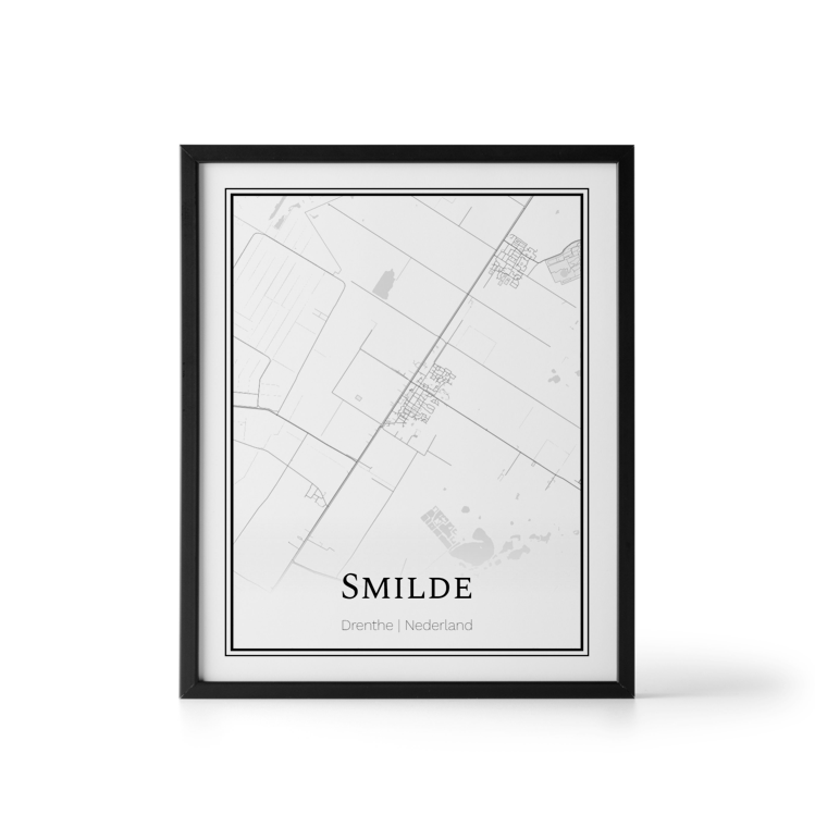Plattegrond Smilde poster - Where It Happened