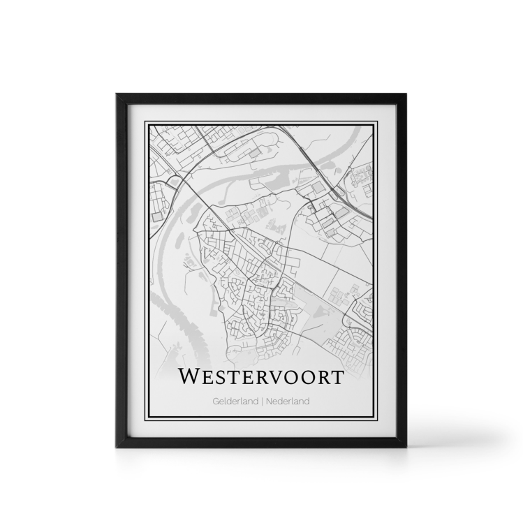 Plattegrond Westervoort poster - Where It Happened