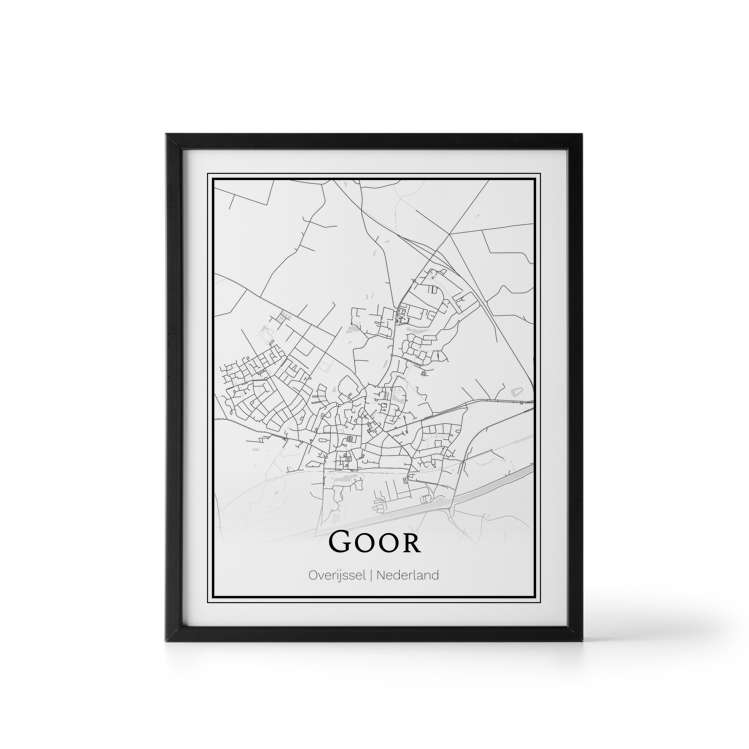 Plattegrond Goor poster - Where It Happened