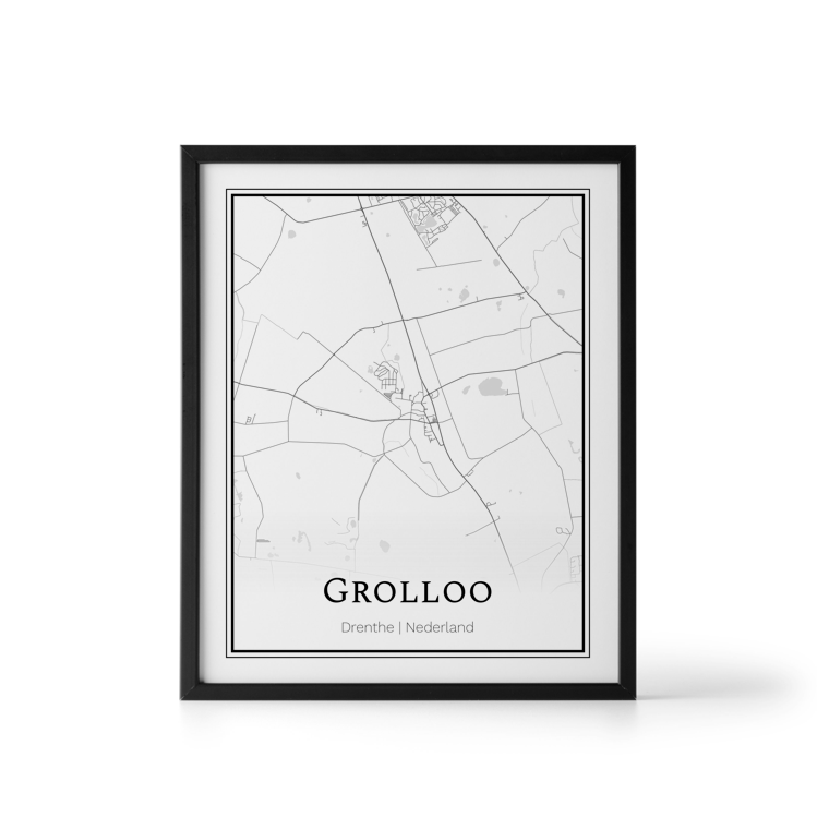 Plattegrond Grolloo poster - Where It Happened