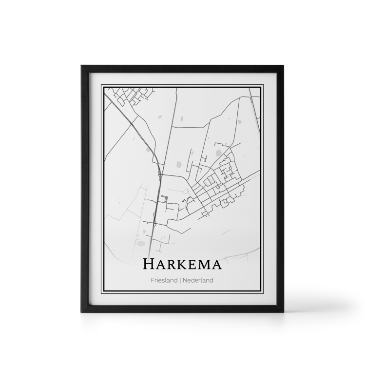 Plattegrond Harkema poster - Where It Happened