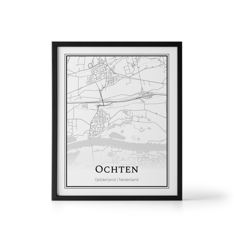 Plattegrond Ochten poster - Where It Happened
