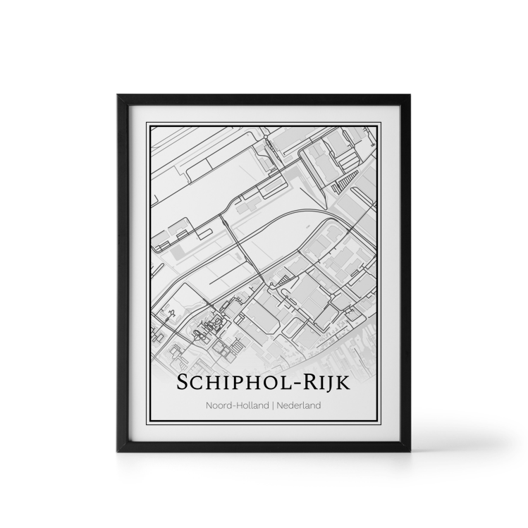 Plattegrond Schiphol-Rijk poster - Where It Happened