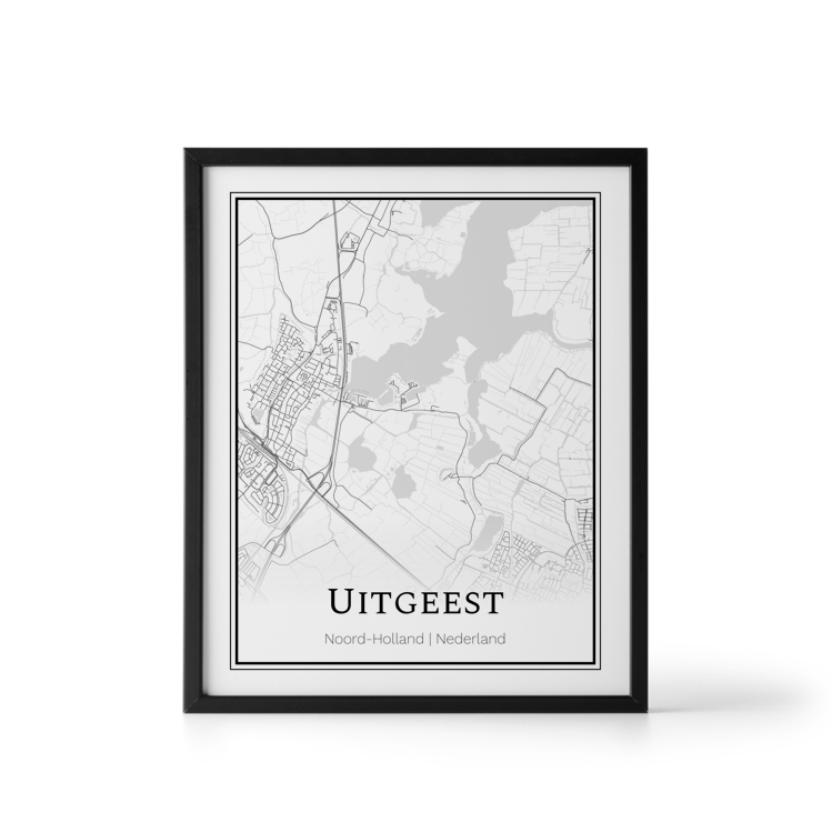 Plattegrond Uitgeest poster - Where It Happened