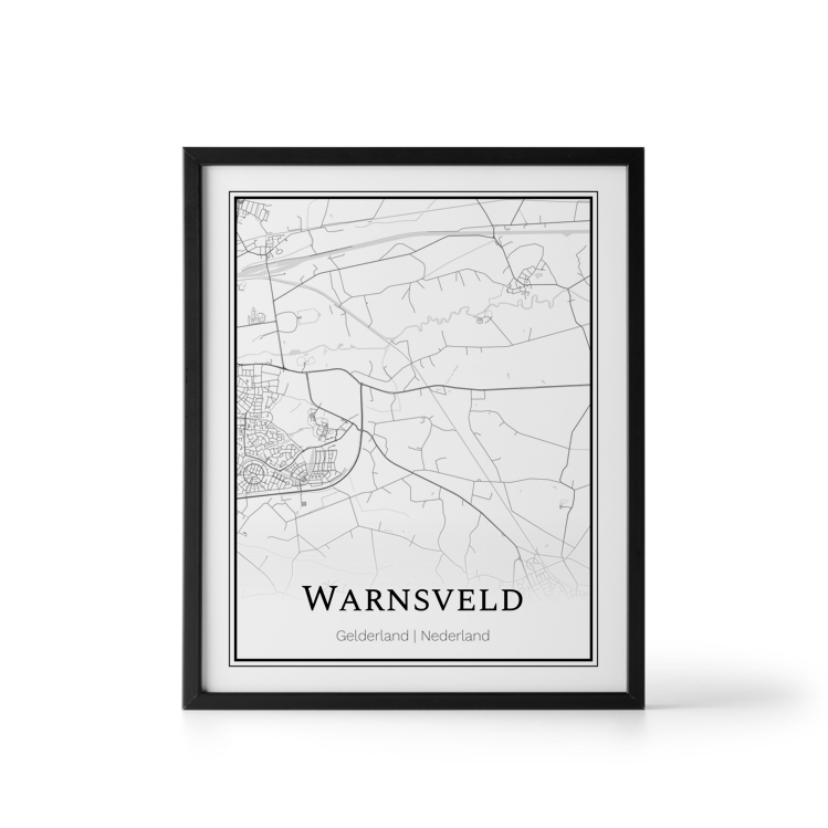 Plattegrond Warnsveld poster - Where It Happened
