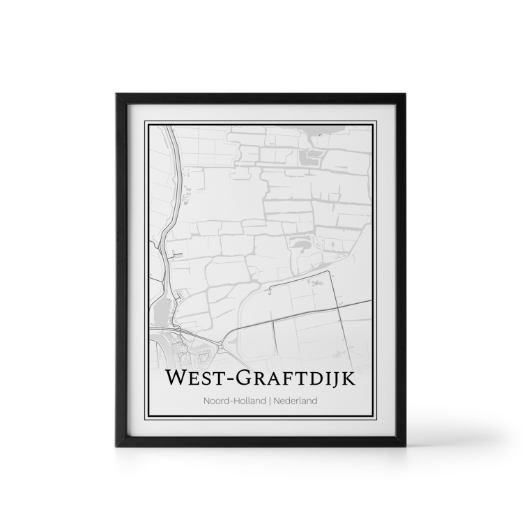 Plattegrond West-Graftdijk poster - Where It Happened
